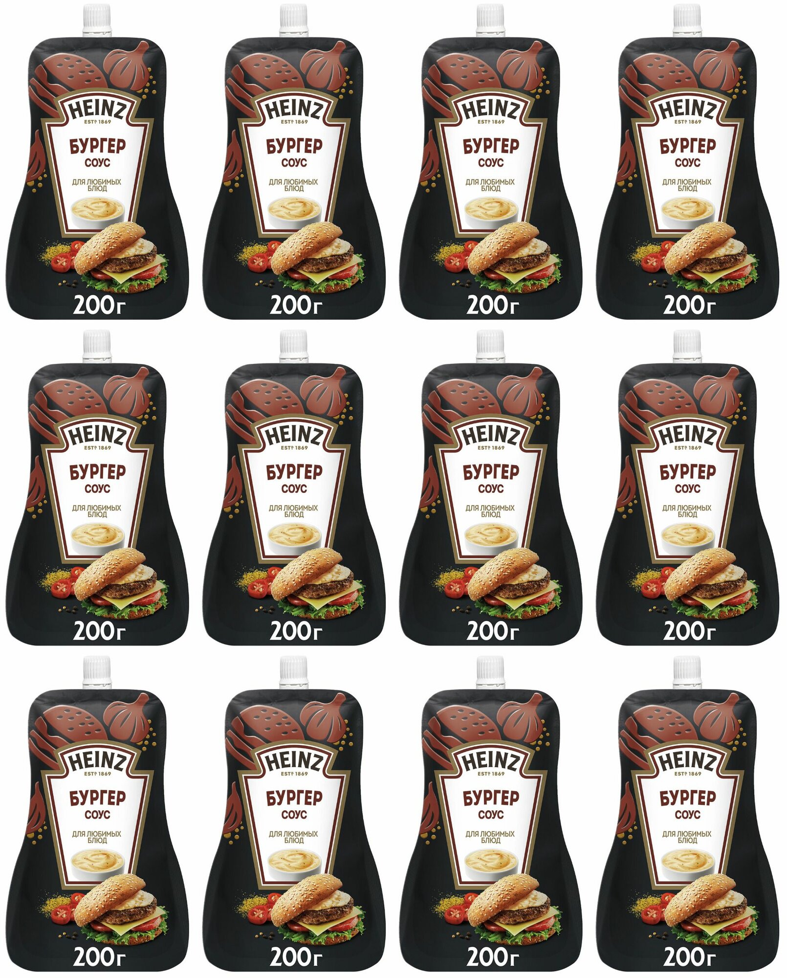 Heinz Соус Бургер, 200 г, 12 шт