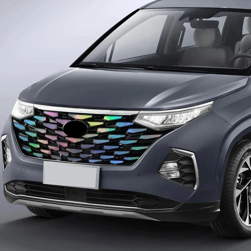 Для Hyundai Custo: Лазерная наклейка на решетку радиатора - с клеем 3M, без OEM-формовки Аксессуары для отделки кузова