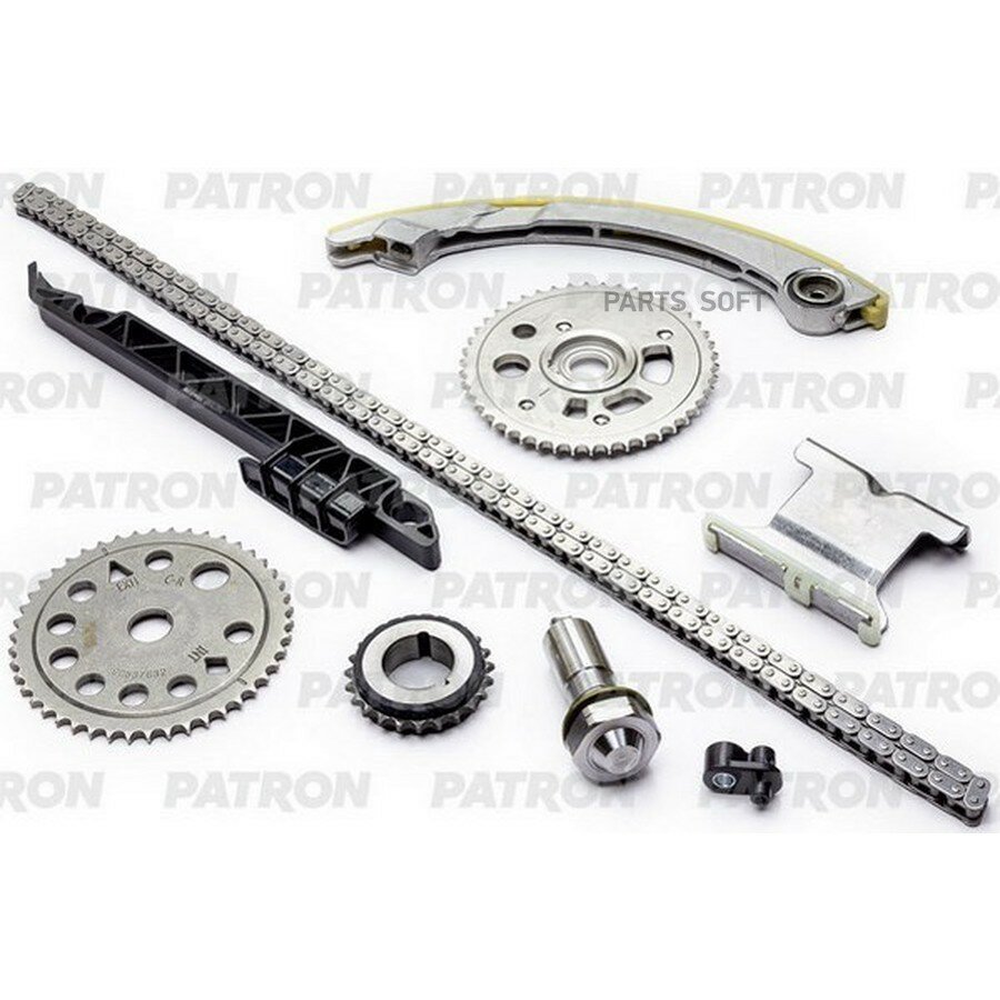 Комплект цепи ГРМ (Цепь-1, Нат-1, Усп-3, Шест-3) OPEL Vectra 2.2i 16V Z22YH 03- Z=148 для р/вала от официального дистрибьютора, PATRON, артикул PTCK144