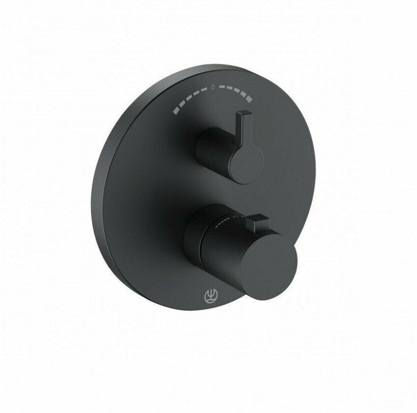 Термостат Kludi Nova Fonte Puristic 208303915 черный матовый