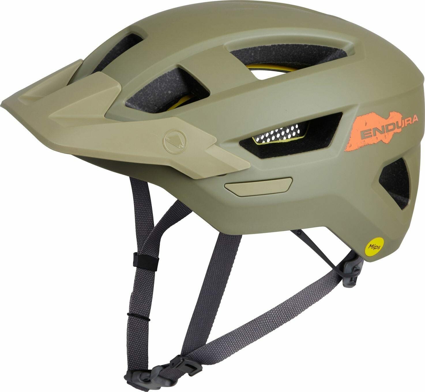 DECATHLON Шлем Endura Hummvee Youth Mips, зеленый/серо-зеленый, s/51-56 см