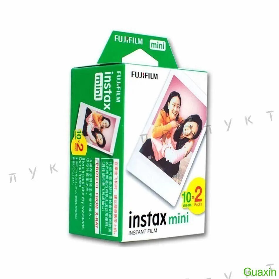 Картридж Fujifilm Instax Mini для фото, 20 снимков, фотопленка, для моментальных камер, размер 54x86mm