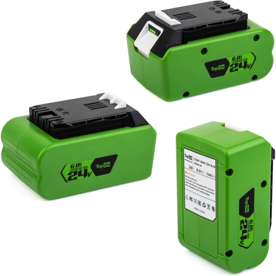 Аккумулятор для Greenworks Topon 24V 6.0Ah (Li-ion) PN: G24B4