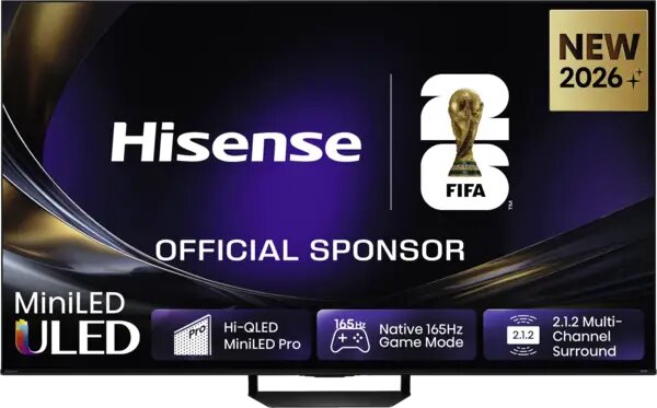 Телевизор Hisense 55U7S PRO QLED, 4K Ultra HD, Smart TV, черный