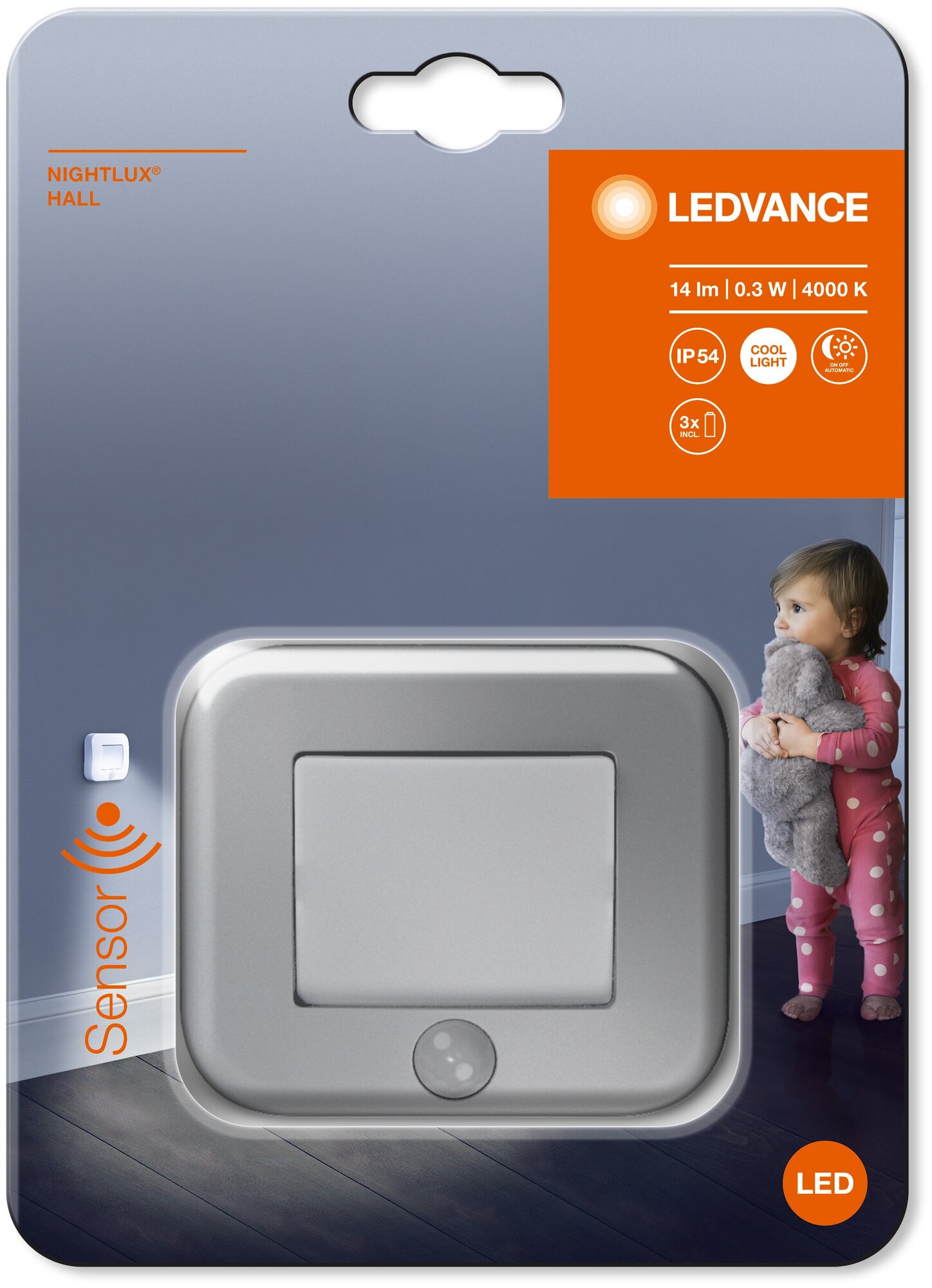 NIGHTLUX HALL Sl 6XBLI1 0,3W 14lm 4000K сенсор - ночник LEDV