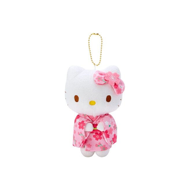 Санрио Hello Kitty Сакура Кимоно Мягкие брелоки-игрушки длина тела 12 см