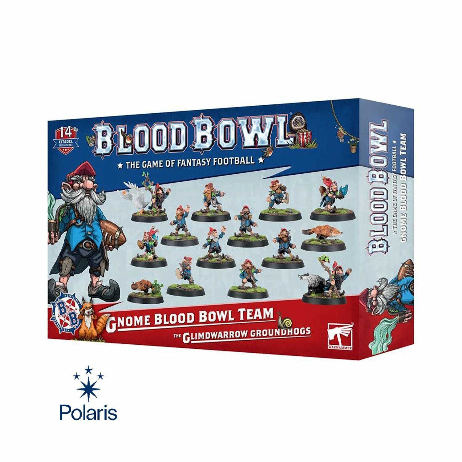 Фигурки Blood Bowl Gnome Blood Bowl Team The Glimdwarrow Groundhogs, команда гномов