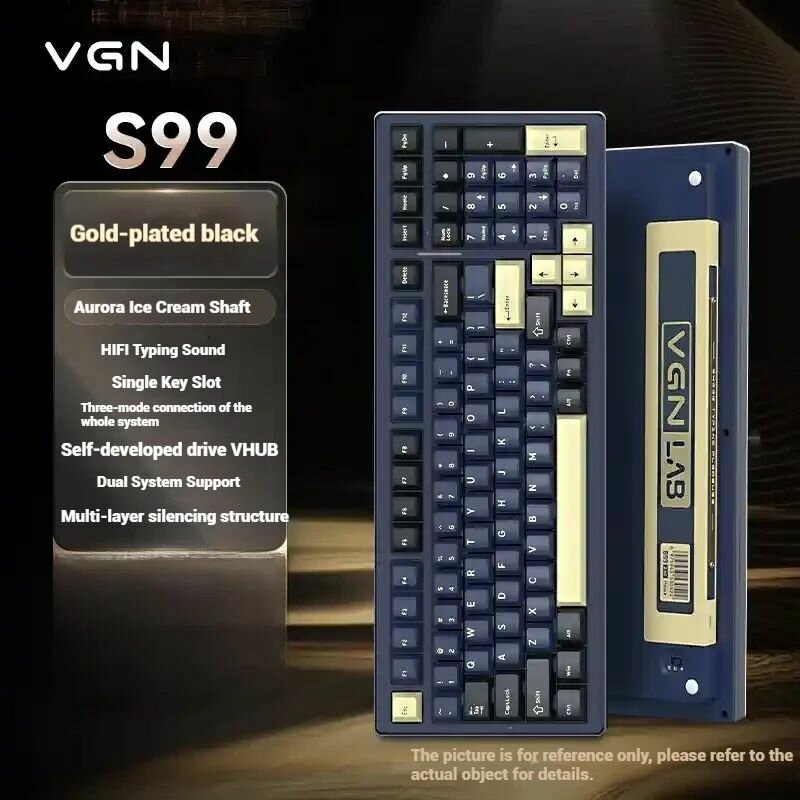 VGN S99 Series Беспроводная трехрежимная механическая клавиатура PBT Keycaps