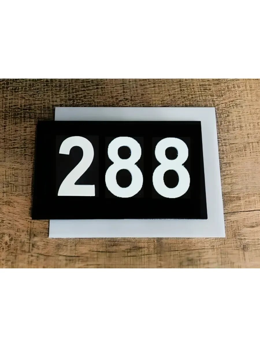 Цифры на дверь , табличка с номером 288