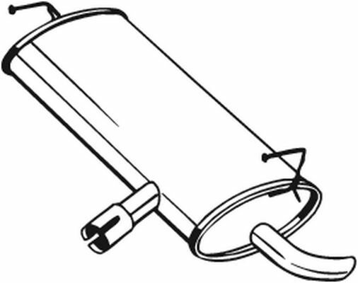 Глушитель задний NISS QASHQAI 06- BOSAL 145-203