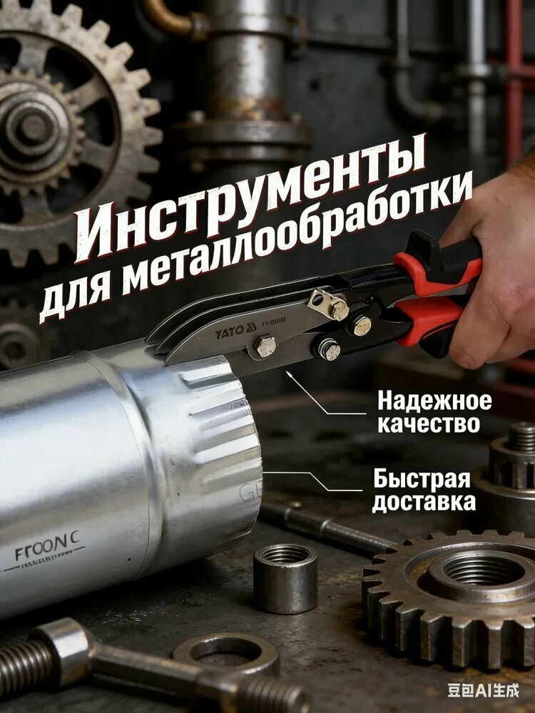 Обжимной инструмент 5Blade Crimper для металлорукавов. Точная завальцовка, эргономичные рукоятки.1 шт.