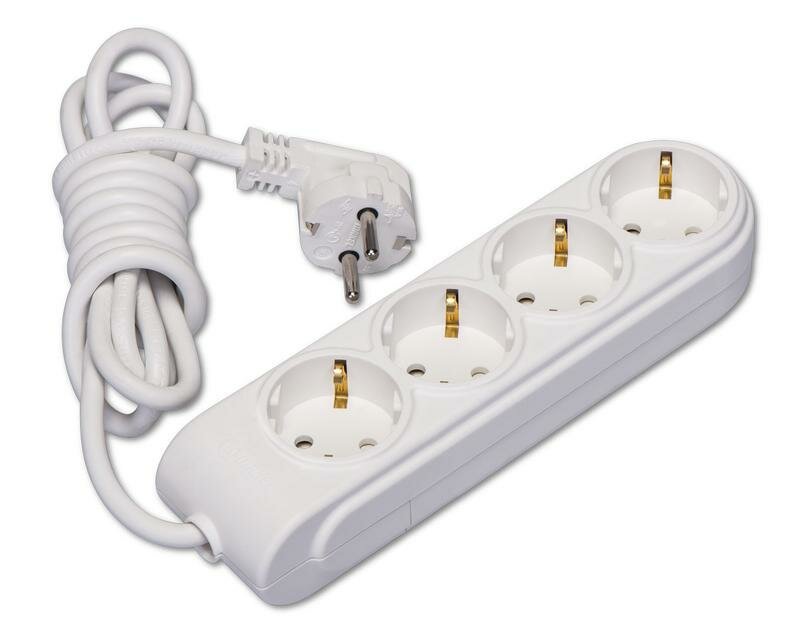 Удлинитель 4х15м с заземл. 16А IP20 ПВС 3х1.5 защ. шторки Makel N4210094