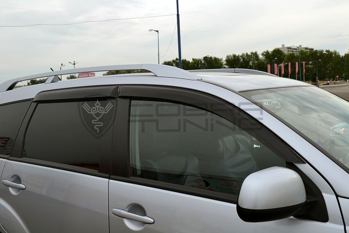 Дефлектора окон Mitsubishi Outlander II 2007-2012Peugeot 4007 2007 деф. окон Cobra tuning M41007