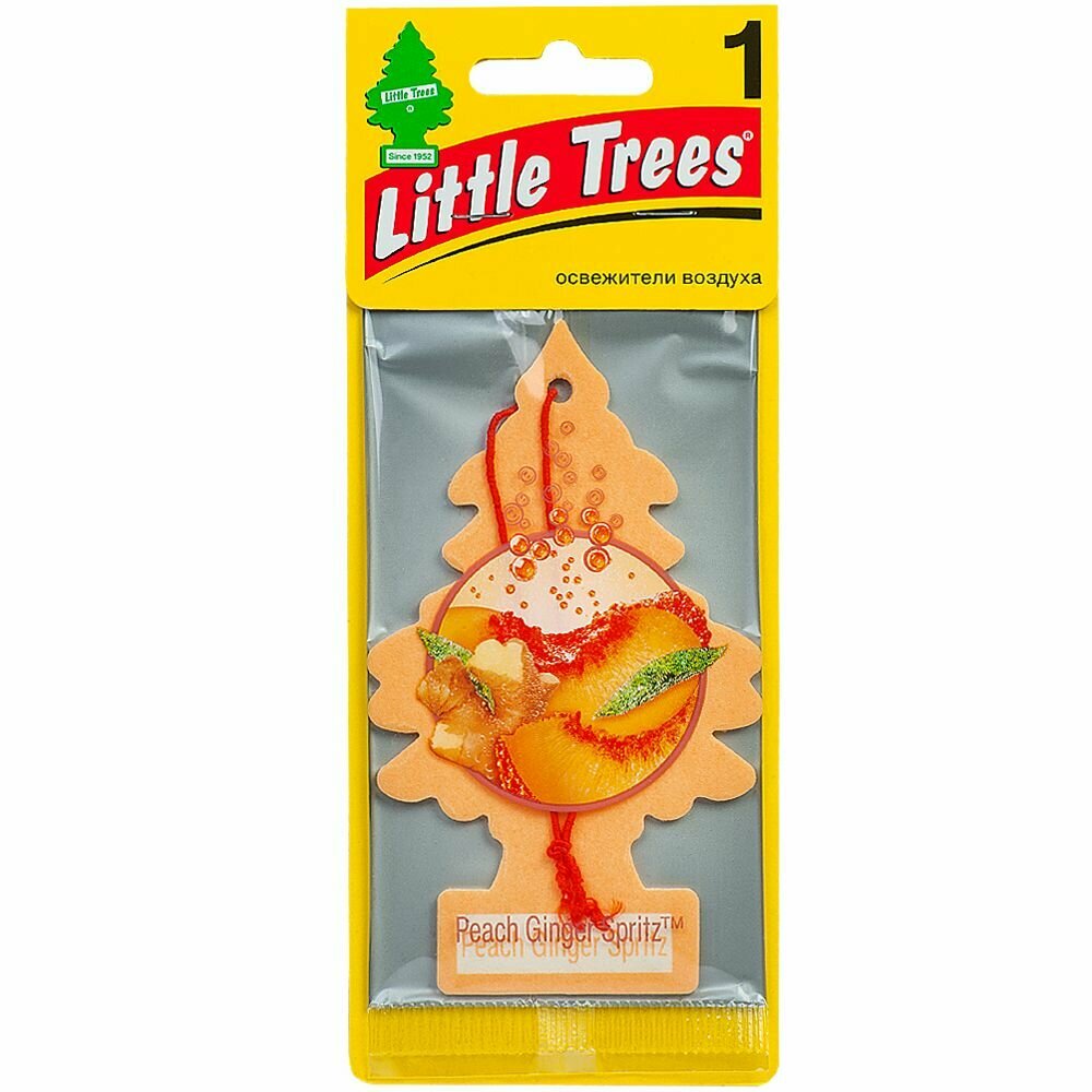 LITTLE TREES Ароматизатор "Персиково-имбирный шпритц" (Peach Ginger Spritz) освежитель воздуха персик имбирь