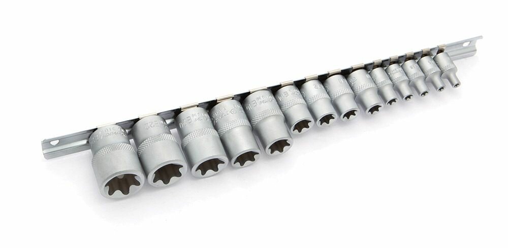 Набор головок Дело техники Torx 1/4", 3/8", 1/2", 14 шт, 623714