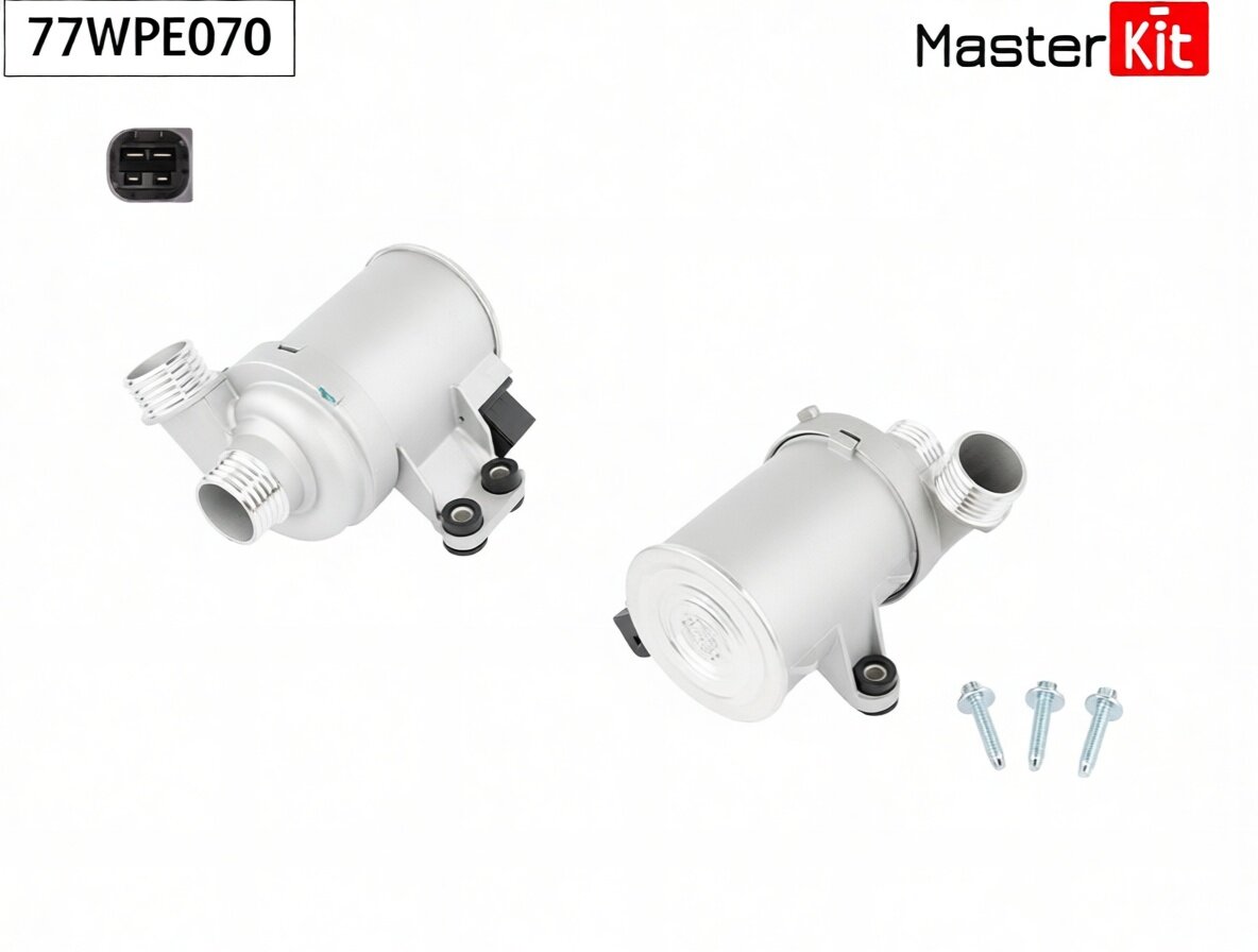 Насос водяной электрический BMW X6 (E71, E72, F16, F86)/3 (E90, F30, F80) 2004 - 77WPE070 MasterKit