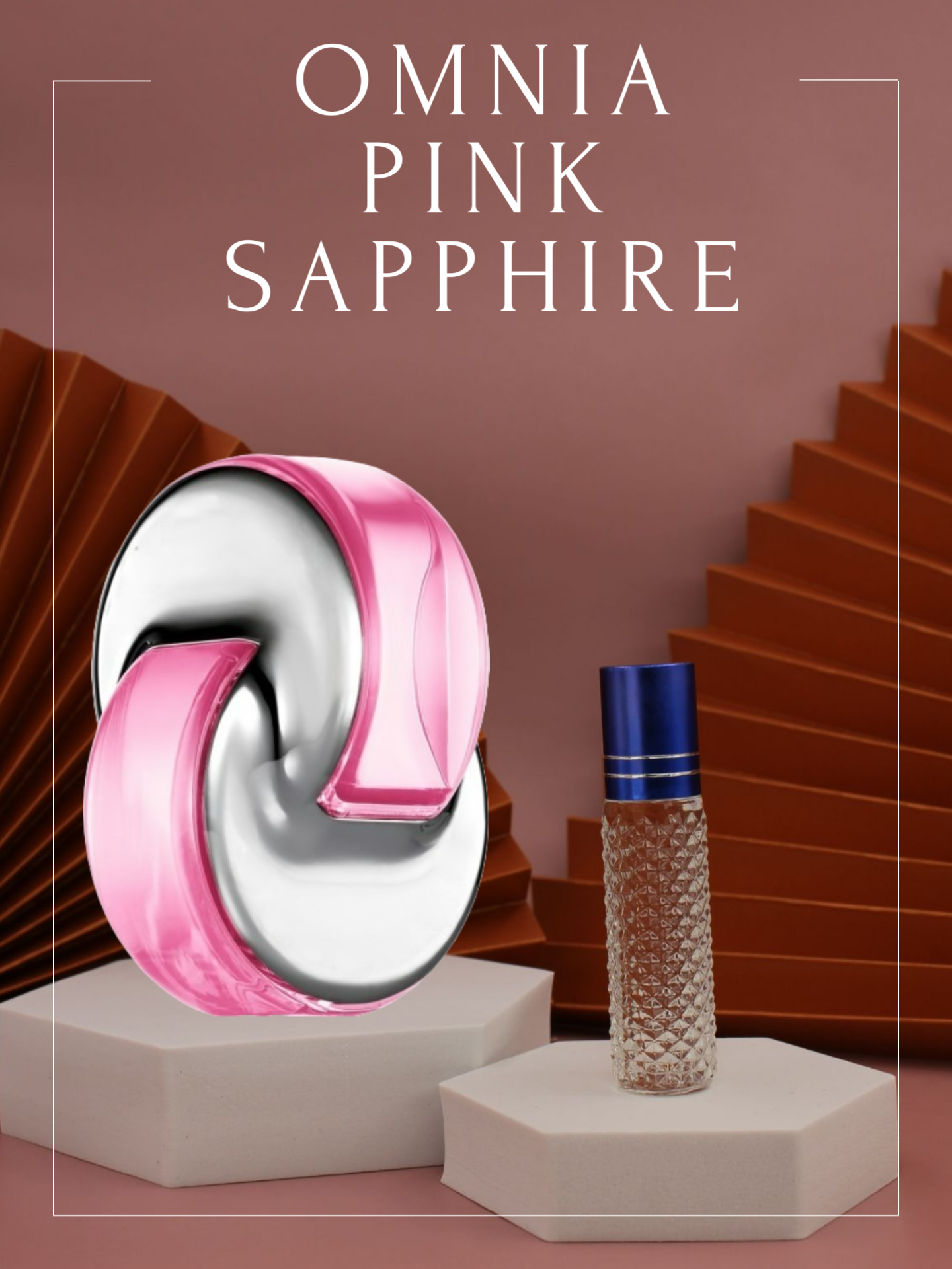 Духи масляные Omnia Pink Sapphire; Timeless Perfume; Омния Пинк Сапфир роликовый флакон 8 мл