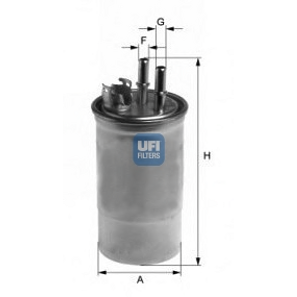 UFI 24.450.00 (1230621 / 1253789 / 2S419155AB) фильтр топливный, дизель