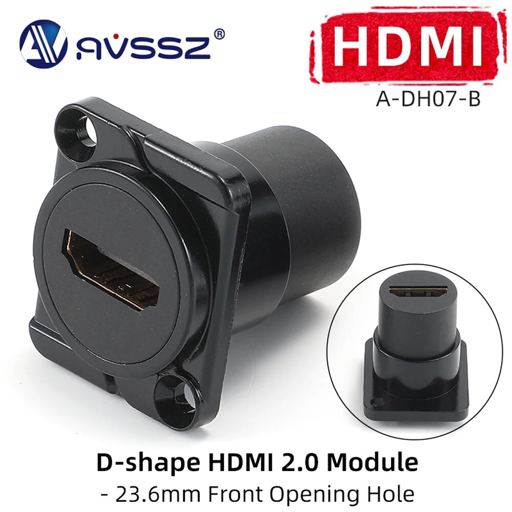 HDMI 2.0 модуль AVSSZ D-shape, черный