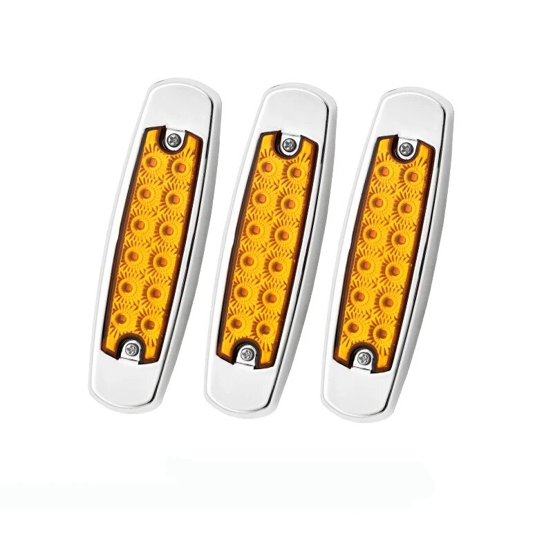 Светодиодные боковые габаритные фонари Yellow 12В/24В, 1pc