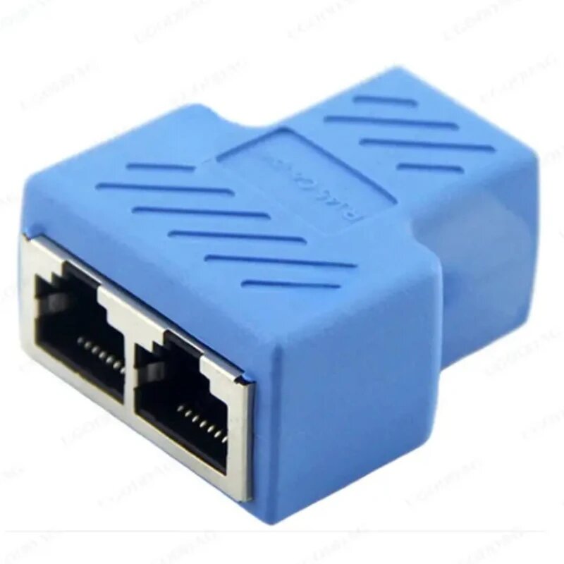 Разветвитель RJ45 1-2 Blue