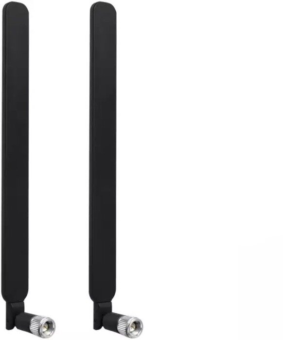 Комплект Антенн L5D SMA 3G/4G LTE для маршрутизаторов усиление 5 dBi SMA-male (2шт) Black