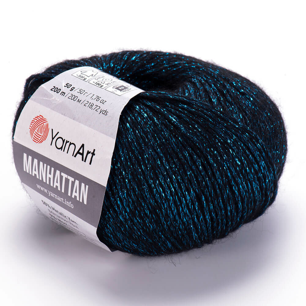 Пряжа YarnArt Manhattan 908 (5 мотков, 50г/200м) тёмная бирюза