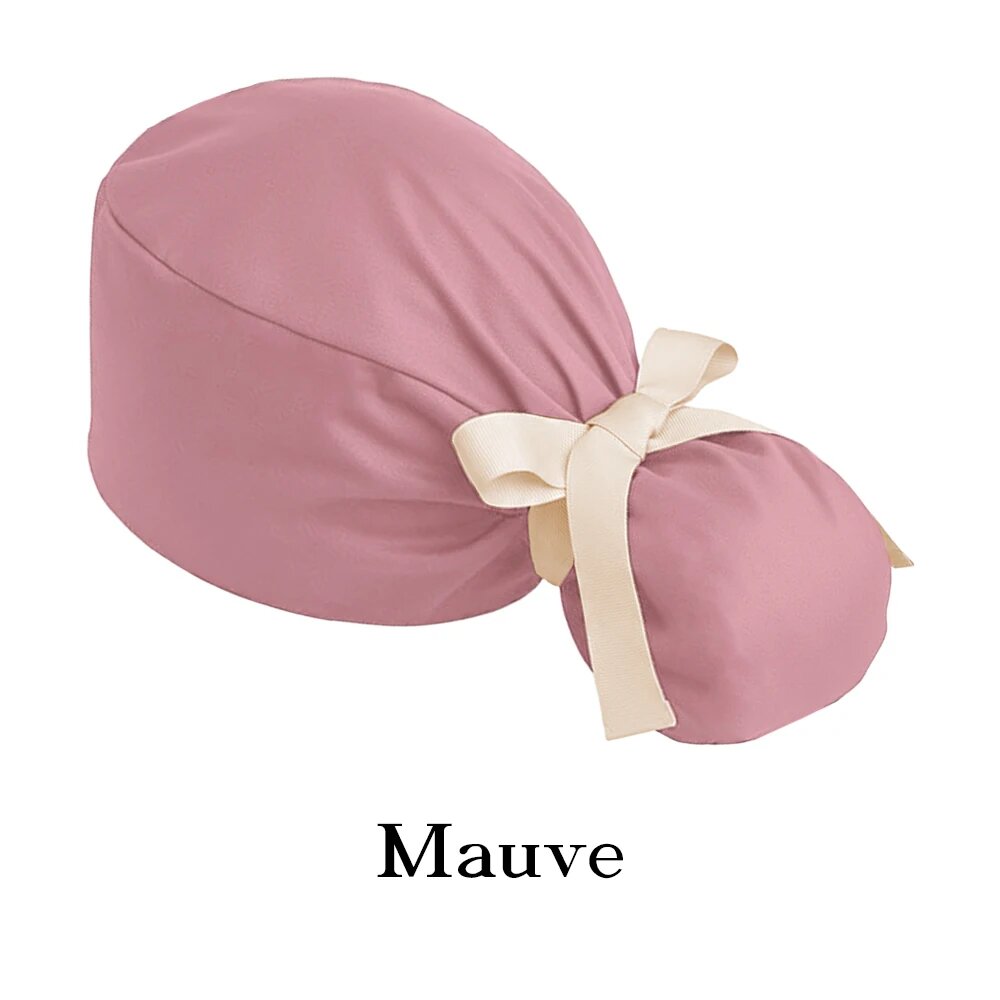 Медицинская шапочка-бини Mauve, атласная подкладка