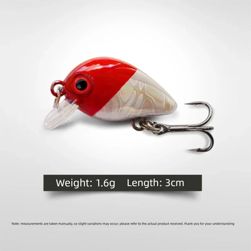 Кранкбейт OUZEY Crazy Wobbler, 3 см, 1.6 г, red white