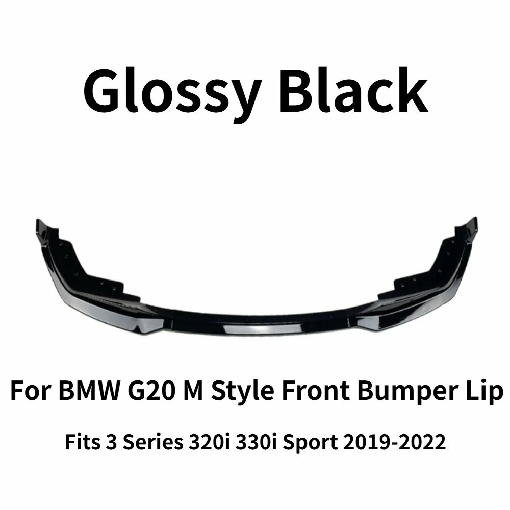 Спойлер-сплиттер переднего бампера в стиле MP для BMW 3 серии G20 320i 330i Sport 2019-2022, аксессуары для тюнинга экстерьера автомобиля