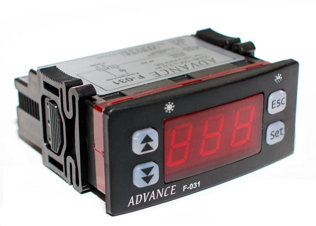 Микропроцессорный блок управления холодильным оборудованием ADVANCE F-031 (1 реле, 1 датчик), контроллер