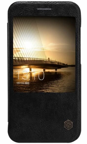 Чехол книжка для смартфона Nillkin QIN Series для HUAWEI G8, G7 Plus, черный