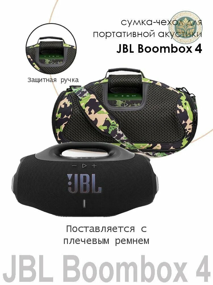 Кейс / Сумка для хранения JBL BOOMBOX4, Защитный чехол для динамика Поставляется с сумкой для хранения