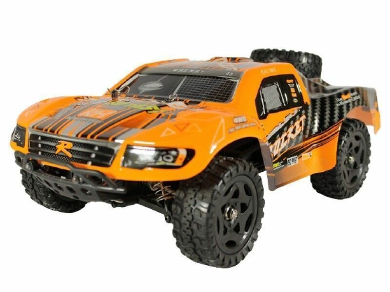 Радиоуправляемый шорт-корс Remo Hobby Rocket Brushless V2.0 4WD 2.4G 1/16 RTR оранжевый