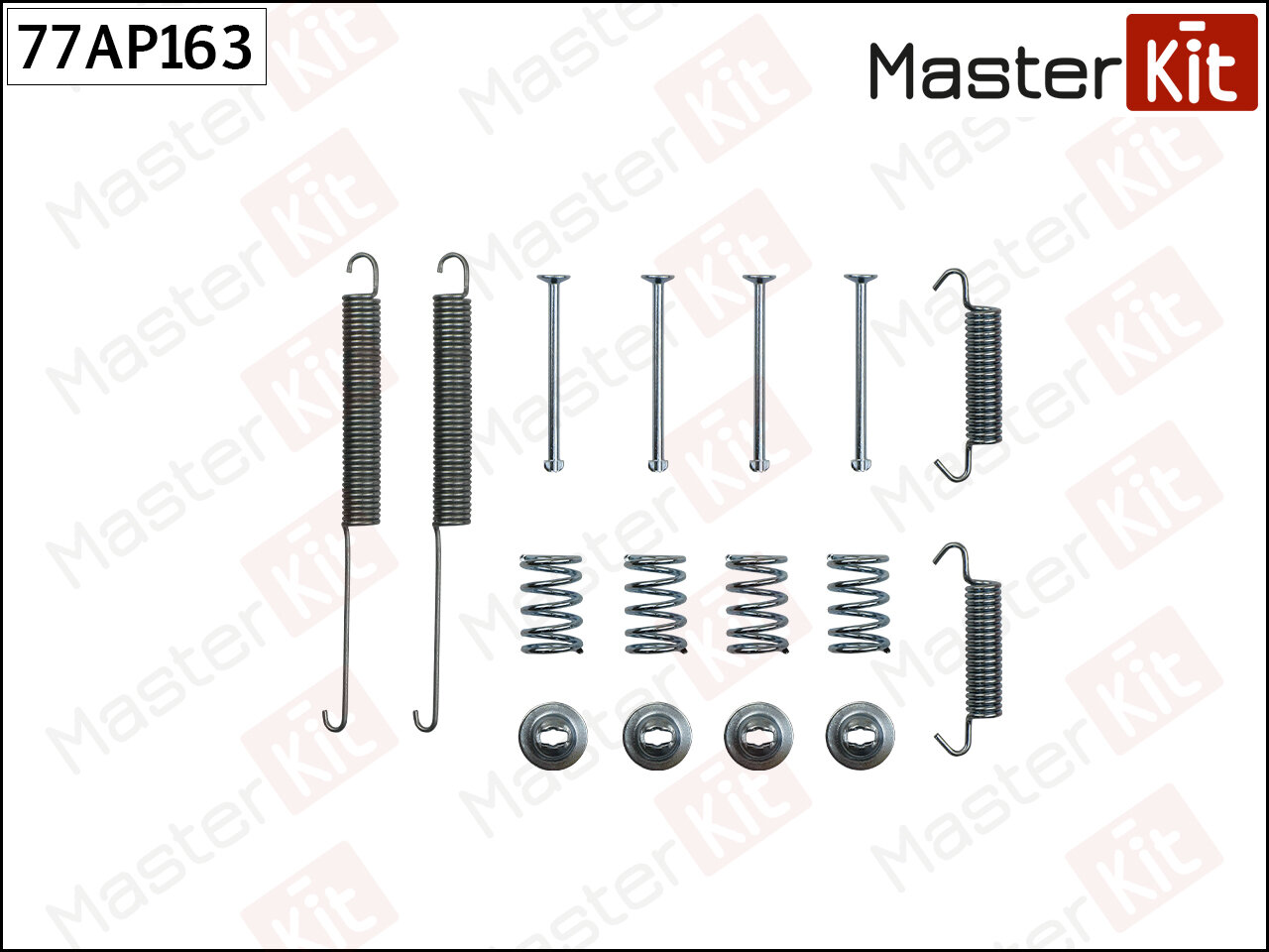 Комплект установочный барабанных колодок VW AMAROK 2HA 2HB S1B S6B S7A S7B 2010 - MasterKit 77AP163