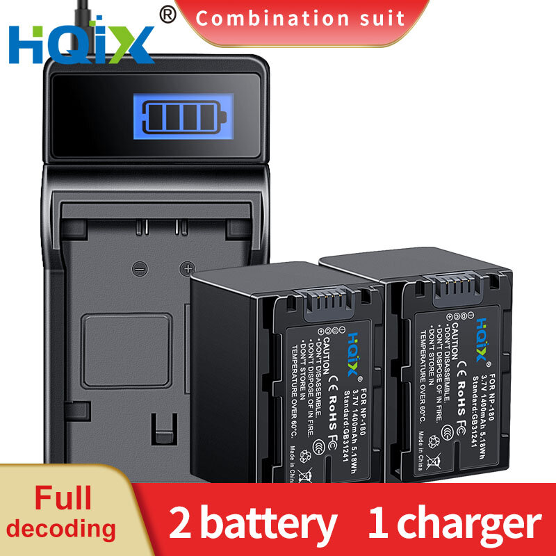 HQIX для Ordro HDV-F1 HDV-F5 HDV-F7 AE8 digital камера NP-180 зарядное устройство Аккумулятор
