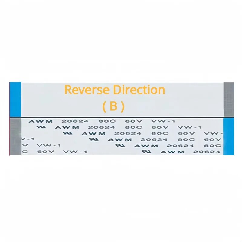 FFC/FPC кабель 12Pin, 200cm, 1.25MM, Reverse Direction