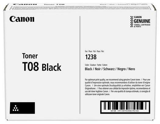 Тонер-картридж лазерный Canon T08 (3010C006), для принтера i-SENSYS X 1238