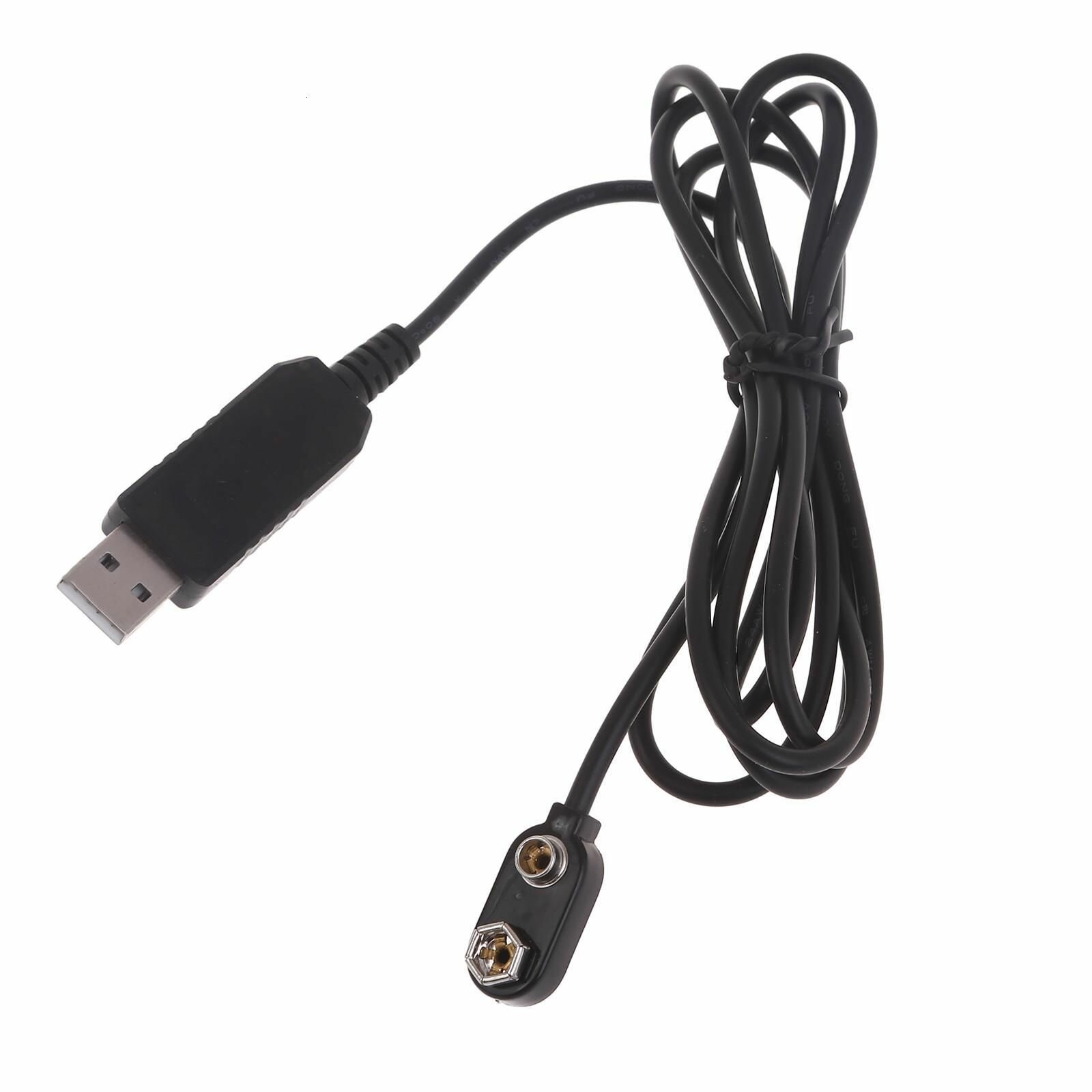 USB кабель для замены 6F22 9V батареи, адаптер питания