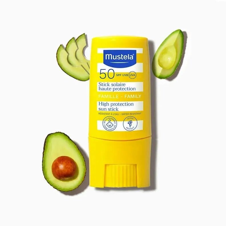 Mustela Солнцезащитный стик SPF50+ с очень высоким фактором защиты 9 мл