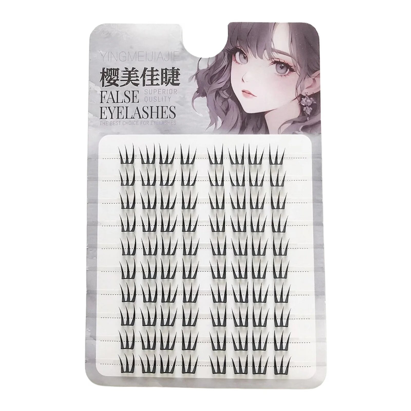 Накладные ресницы ACRDDK, Цвет: 10 rows glues, 11-13 мм