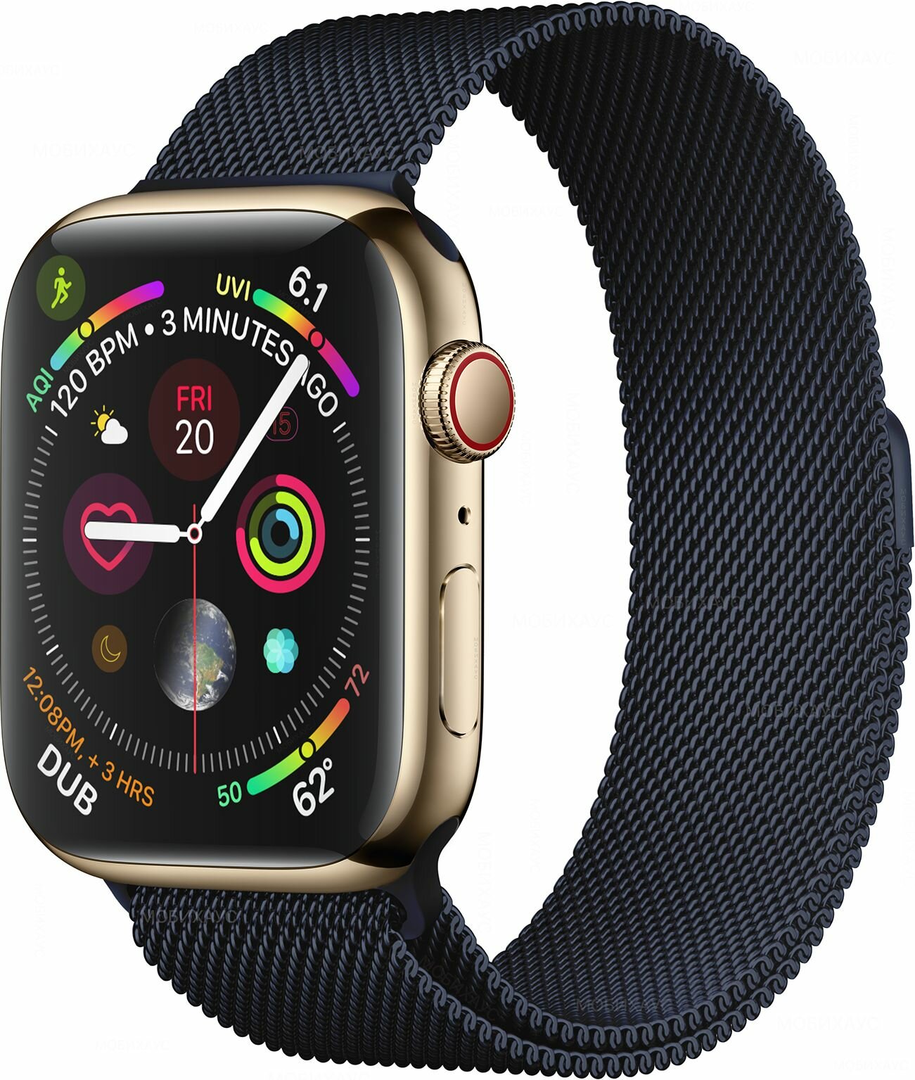 Ремешок для Apple Watch 38/40/41/42 mm, миланская петля металлический, цвет Темно-синий, браслет на смарт-часы Эпл Вотч для iWatch Series 11 10 9 8 7 6 5 4 3 2 1 SE 3 SE 2 SE совместимый