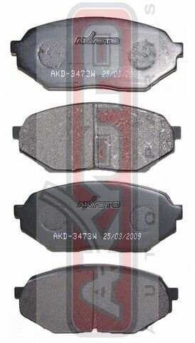 Тормозные колодки дисковые передние AKYOTO AKD3473 для Mitsubishi Pajero Mini 1