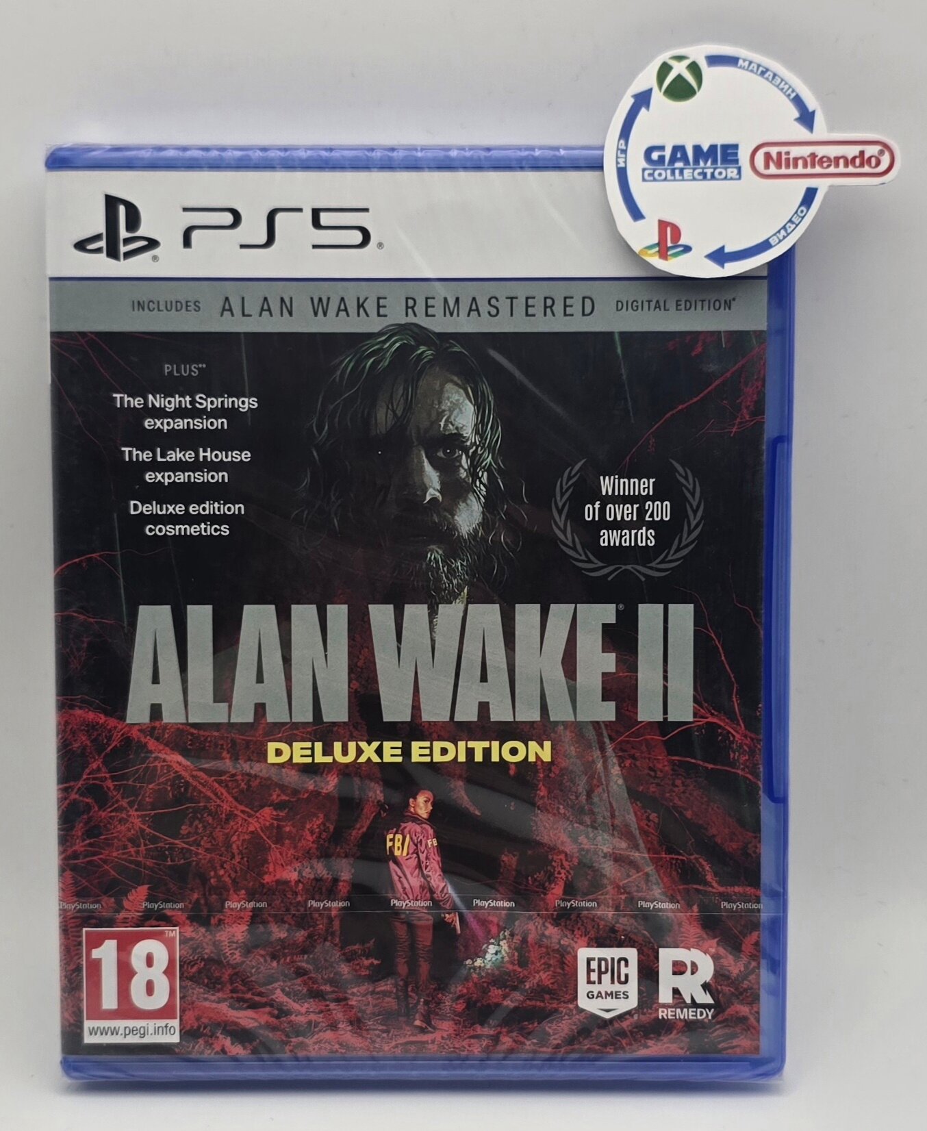 Игра Alan Wake 2 Deluxe Edition для Sony PlayStation 5 на диске с русскими субтитрами.