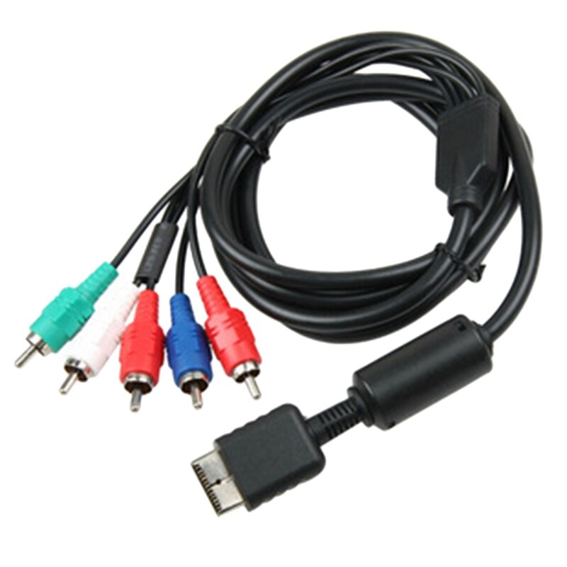 Ypbpr для PS2/PS3/PS3 Slim HDTV-Ready TV HD Компонентный AV-кабель, 5-жильный, 6 футов Чернить