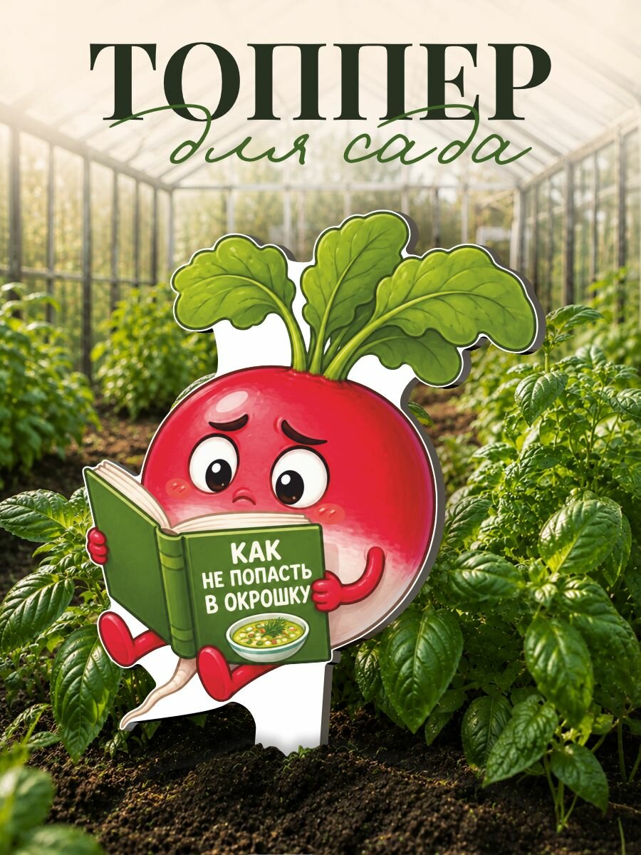 Фигурки для сада редиска - овощи