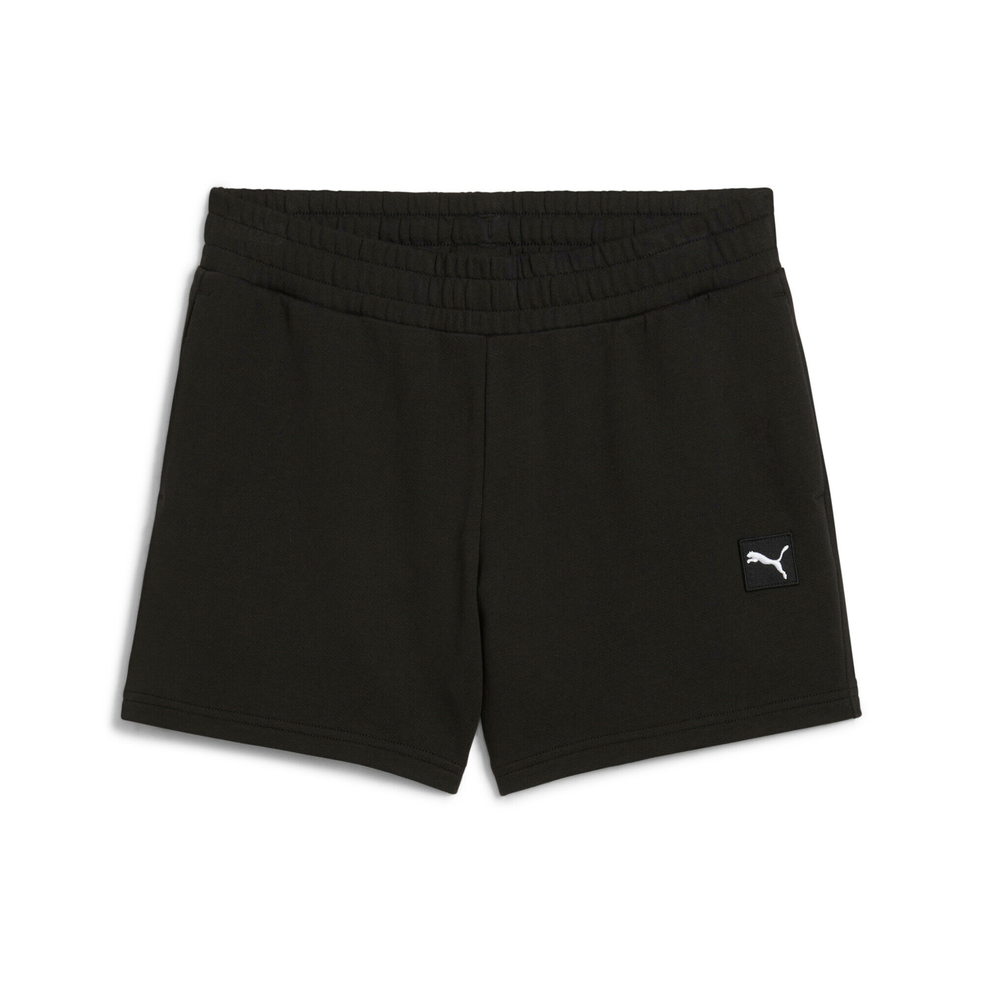 Шорты PUMA ESS ELEVATED Mid-Rise Shorts, размер XS, черный