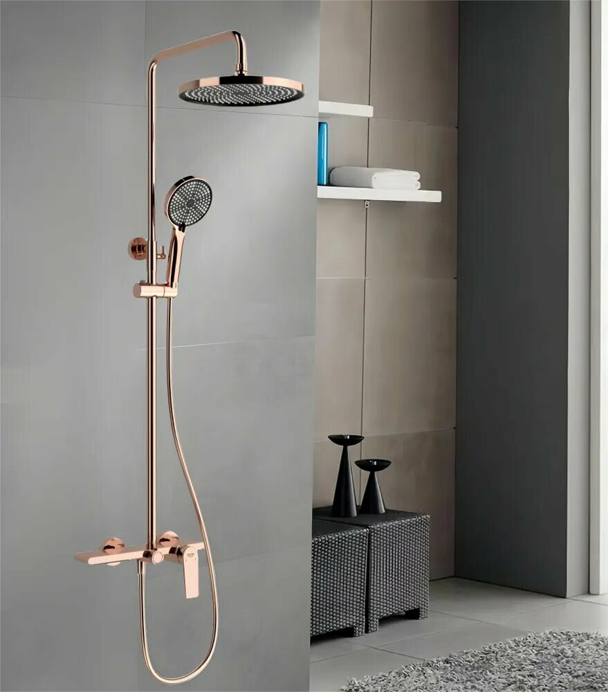 GROHE Душевой комплект бордовый