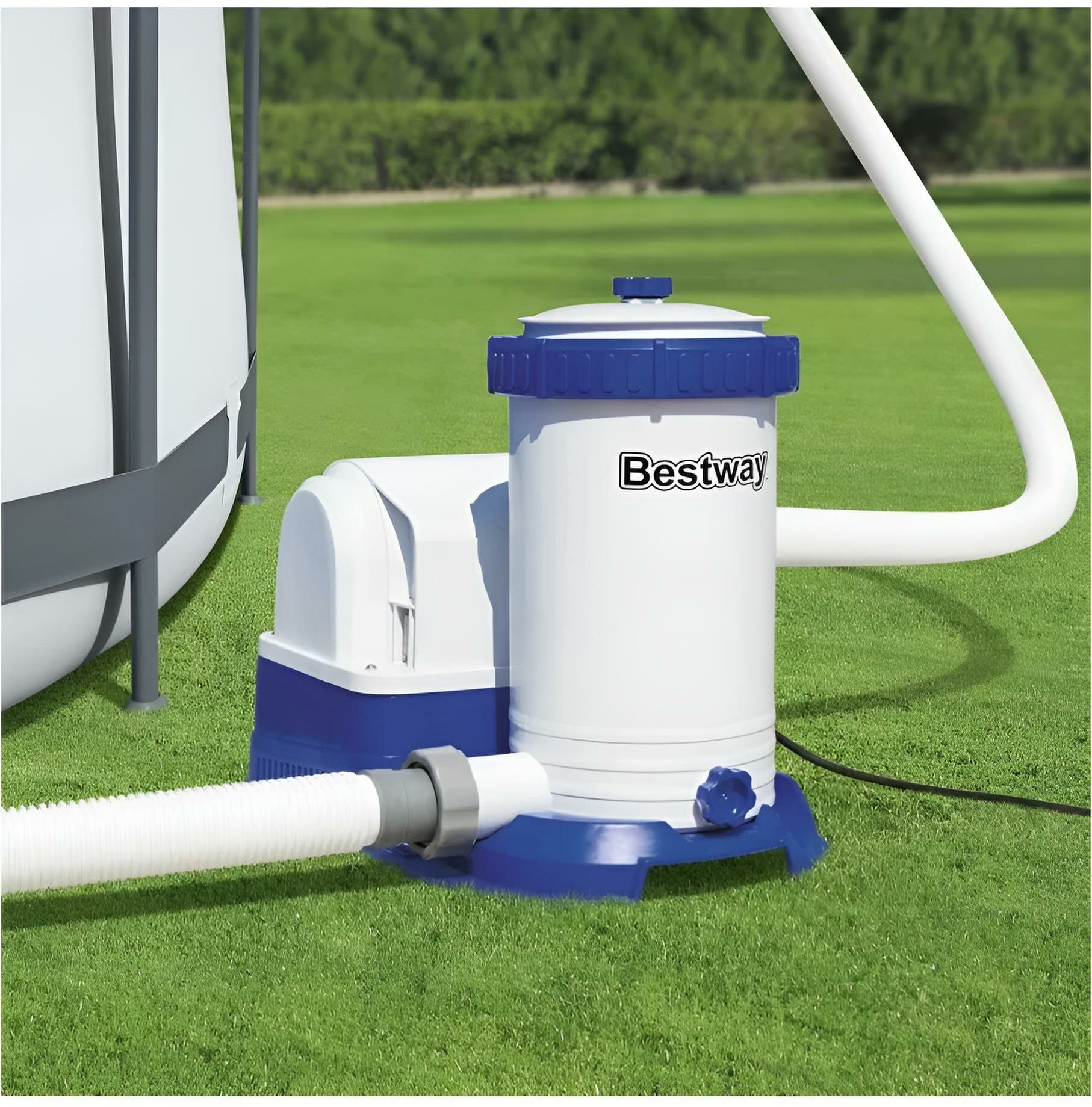 Картриджный фильтр-насос Bestway Flowclear 58391, 9463л/ч, картридж IV, для бассейна от 610 до 732 см