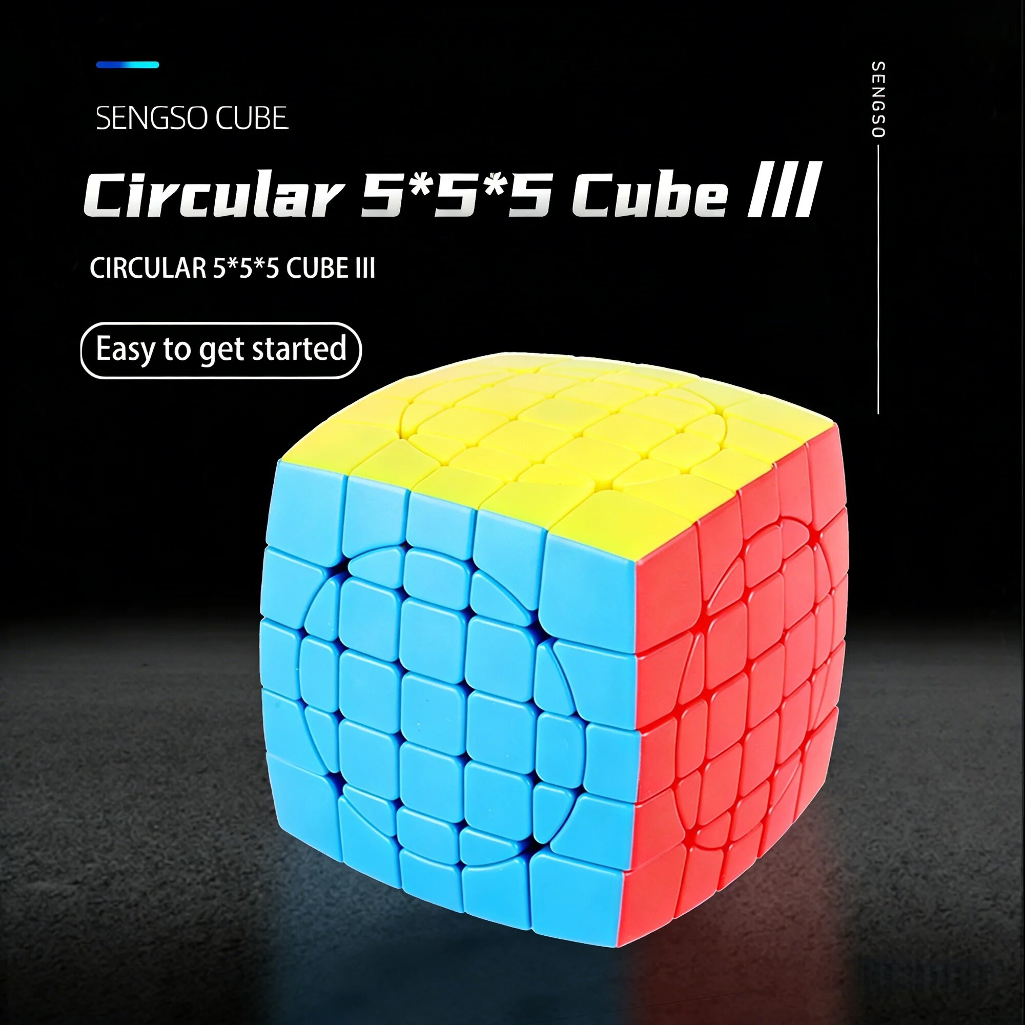 Кубик SengSo Magic Circular 5x5x5 (версии 1.0, 2.0, 3.0, 4.0) – профессиональная головоломка необычной формы, Cubo Magico